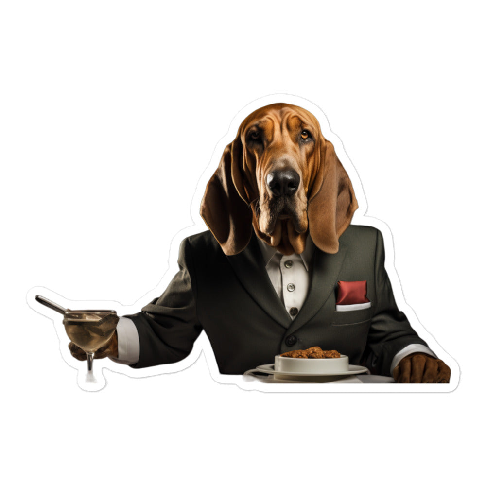 Bloodhound Hotel Staff Sticker 🐶 from Stickerfy.ai