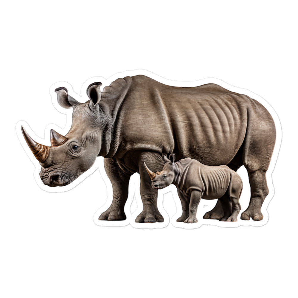 White Rhinoceros Sticker 🦏 from Stickerfy.ai